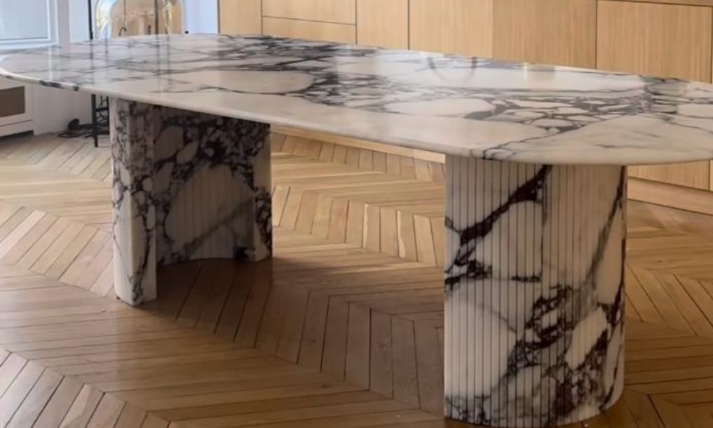 Centre table designs with marble top and Resin | Royal Marble Craft